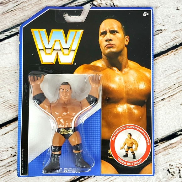 WWE | Toys | Wwe Rock Mattel Retro Wwf | Poshmark